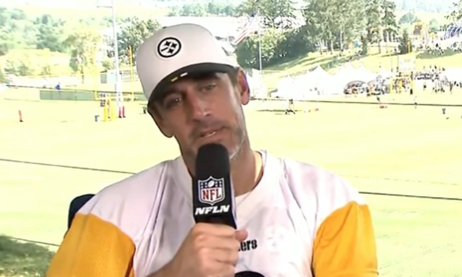 Aaron Rodgers opens up on his 'incredible' new wife as NFL legend ...