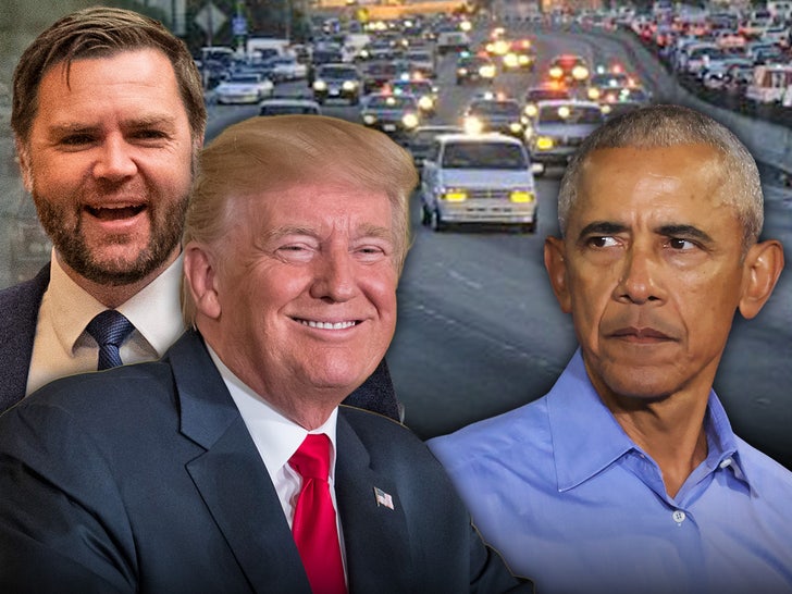 Donald Trump Posts Meme of Himself, J.D. Vance Chasing Obama in O.J.'s ...