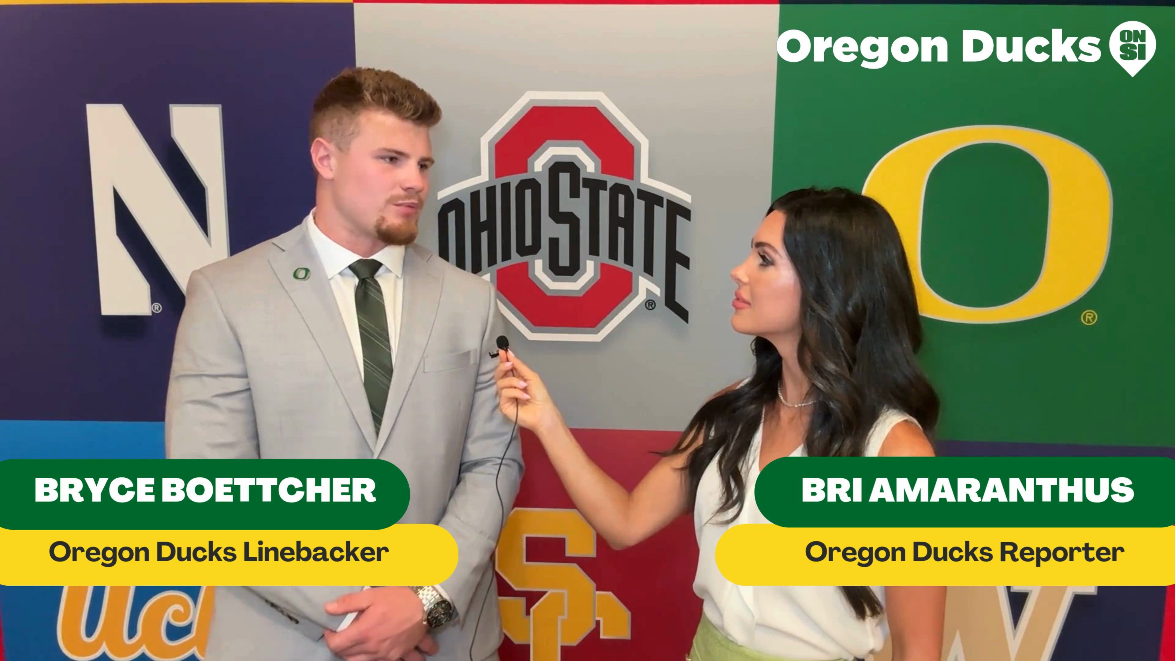 Oregon Ducks' Bryce Boettcher on true freshman Dakorien Moore