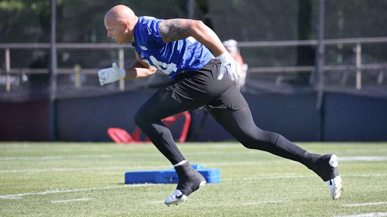 Bills' rookie Landon Jackson is so huge it looks like he's wearing pads