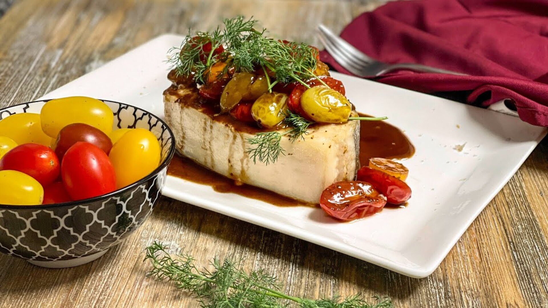 Spicy Summery Baked Halibut Recipe