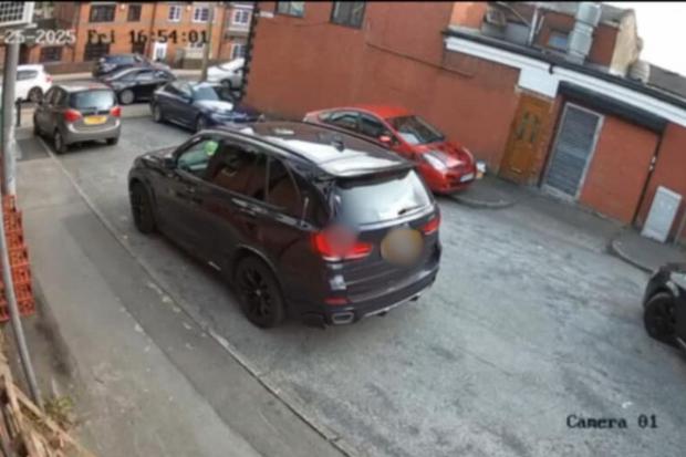 Offensive words and drawings spraypainted on car in Blackburn