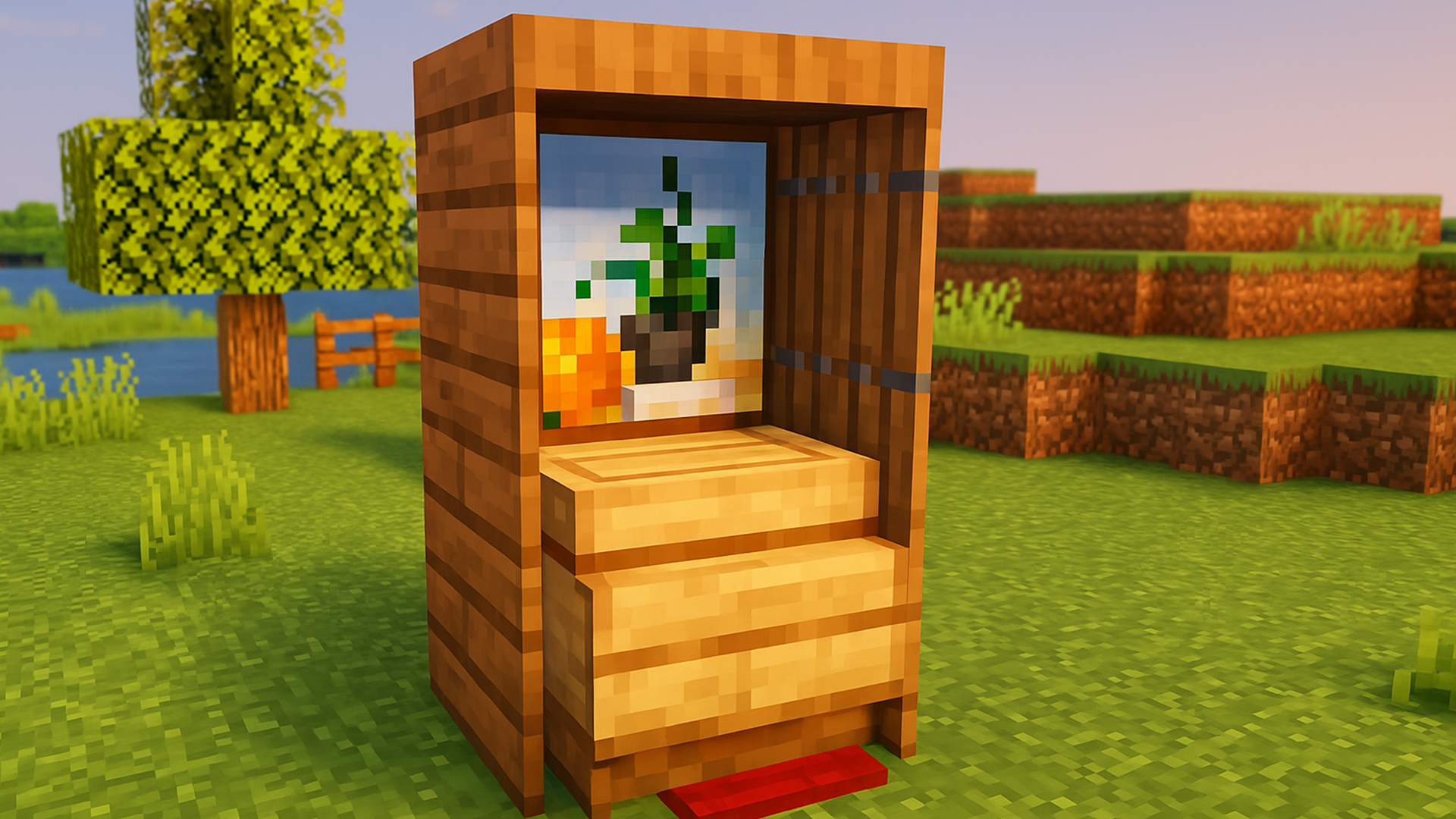 How To Build An Arcade Machine In Minecraft | Retro Game Decor