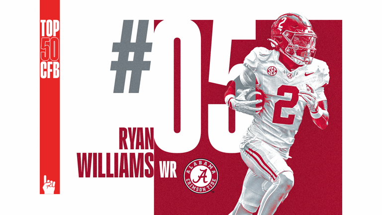 Ryan Williams' preseason profile, No. 5 player on our top 50 list for 2025
