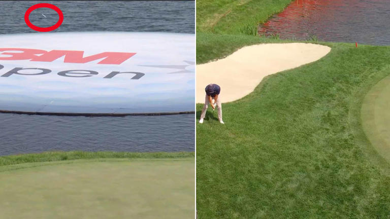 ‘In-the-water birdie': Pro banks shot off floating sign for miracle 4 ...