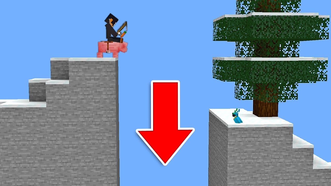 Achievement adventures flying pigs in Minecraft world