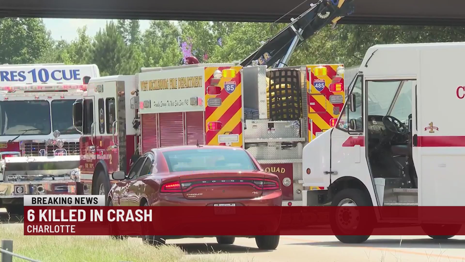 6 dead, 1 hurt in crash on I-485 near Charlotte