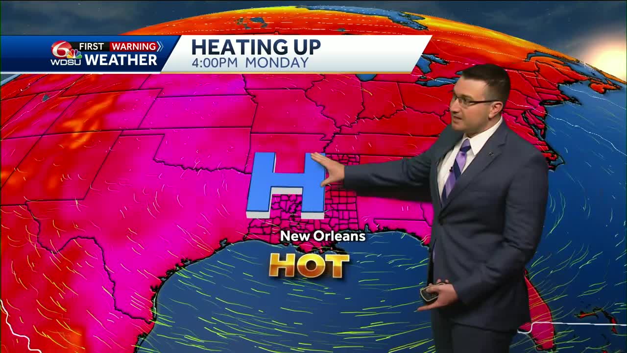 Heating up over the next few days