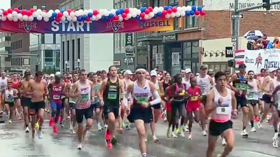 Alex Maier and Vibian Chepkirui overall winners of Bix 7