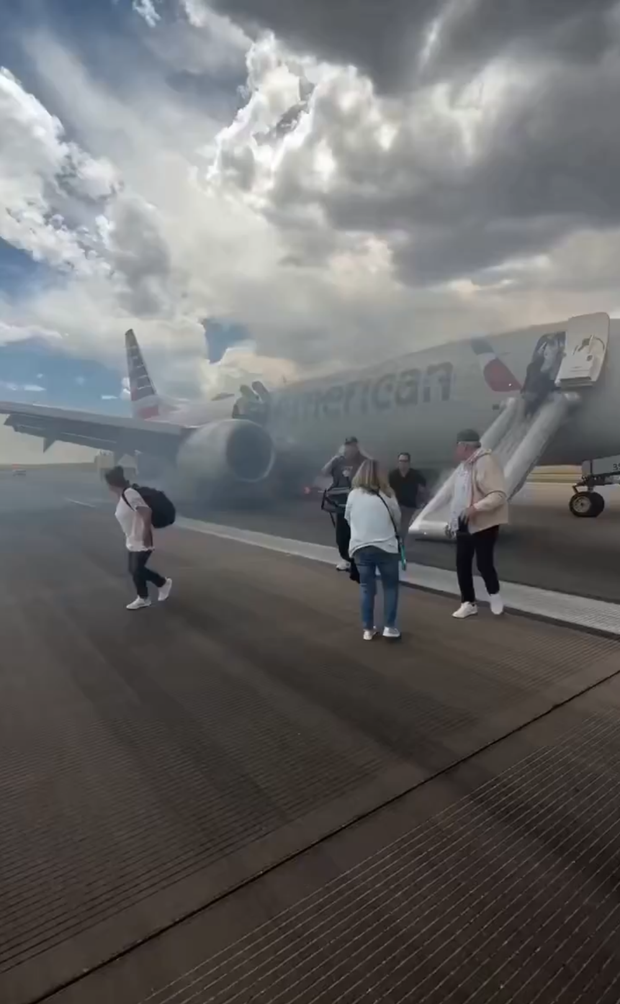 American Airlines jet at Denver International Airport evacuated due to ...