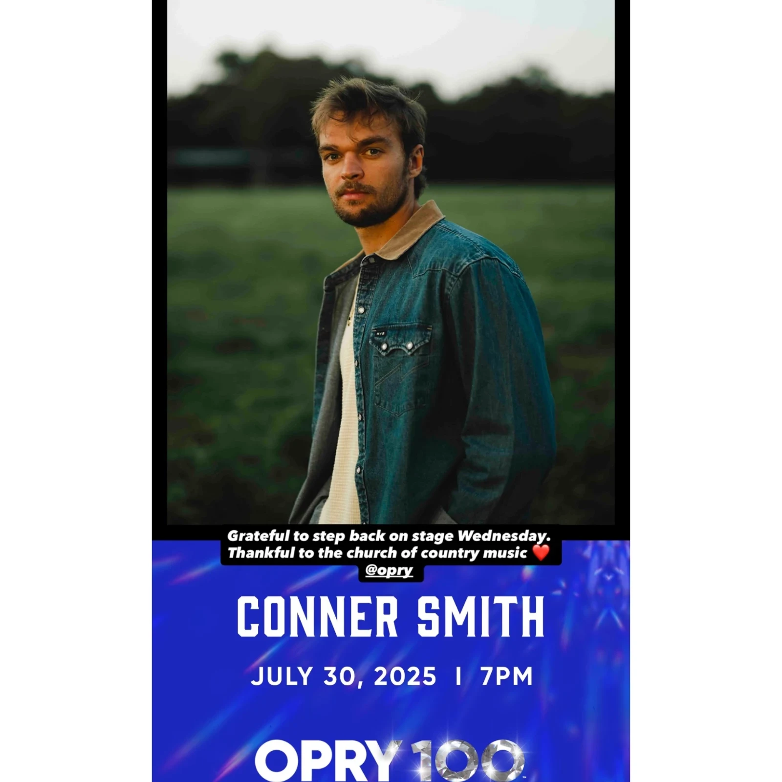 Conner Smith Announces First Return to Stage After Deadly Accident at the Grand Ole Opry