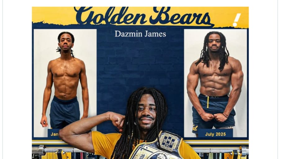 Cal WR Dazmin James Amazes with Before-and-After Photos