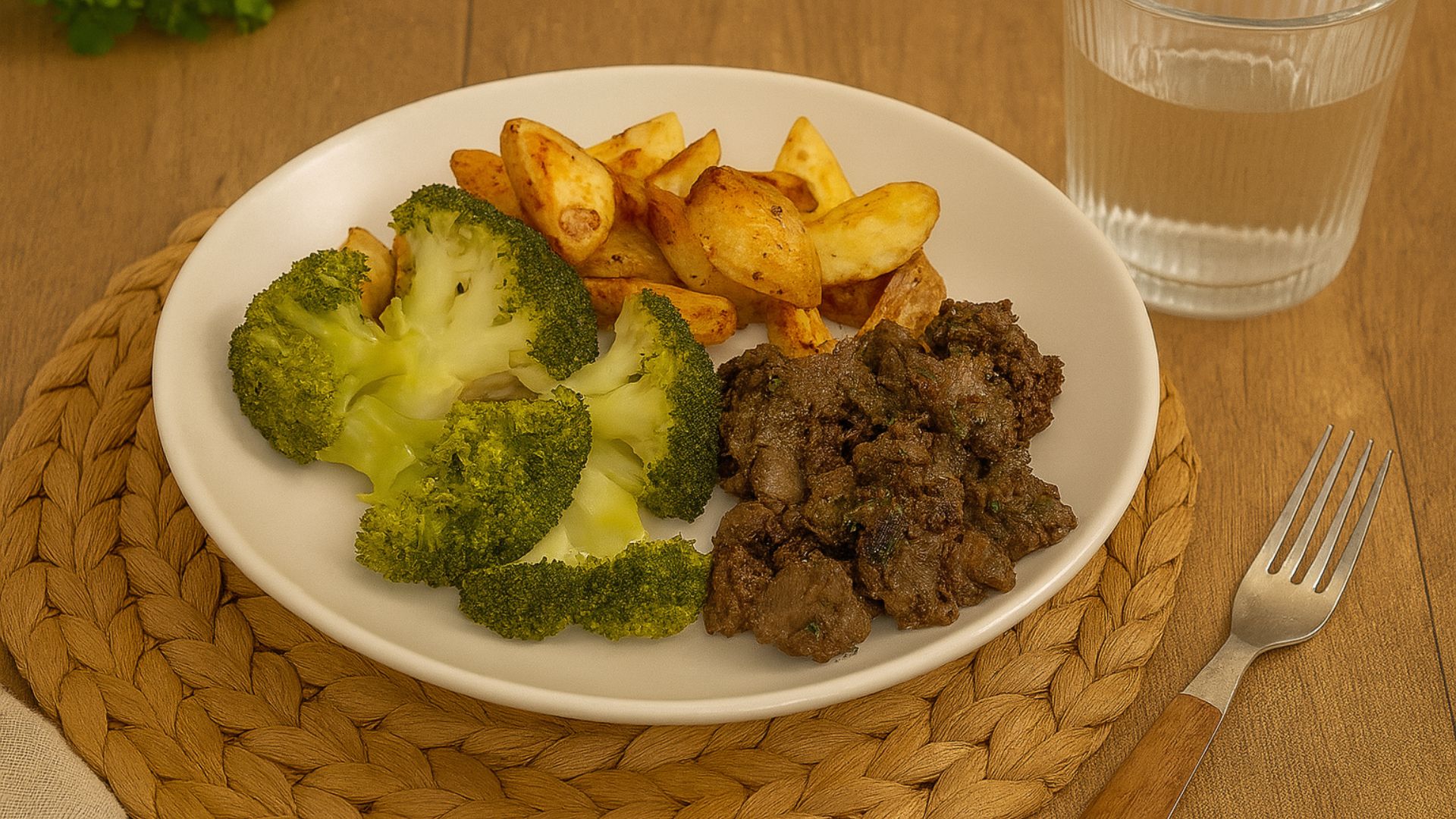 Runderlever met Broccoli en Gebakken Aardappels | Makkelijk Afvallen ...