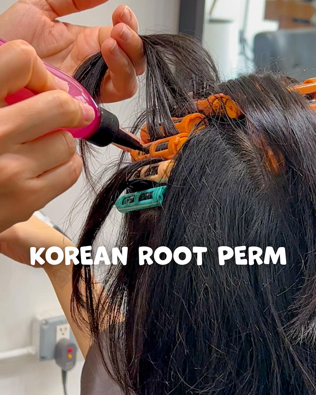 Korean root perm