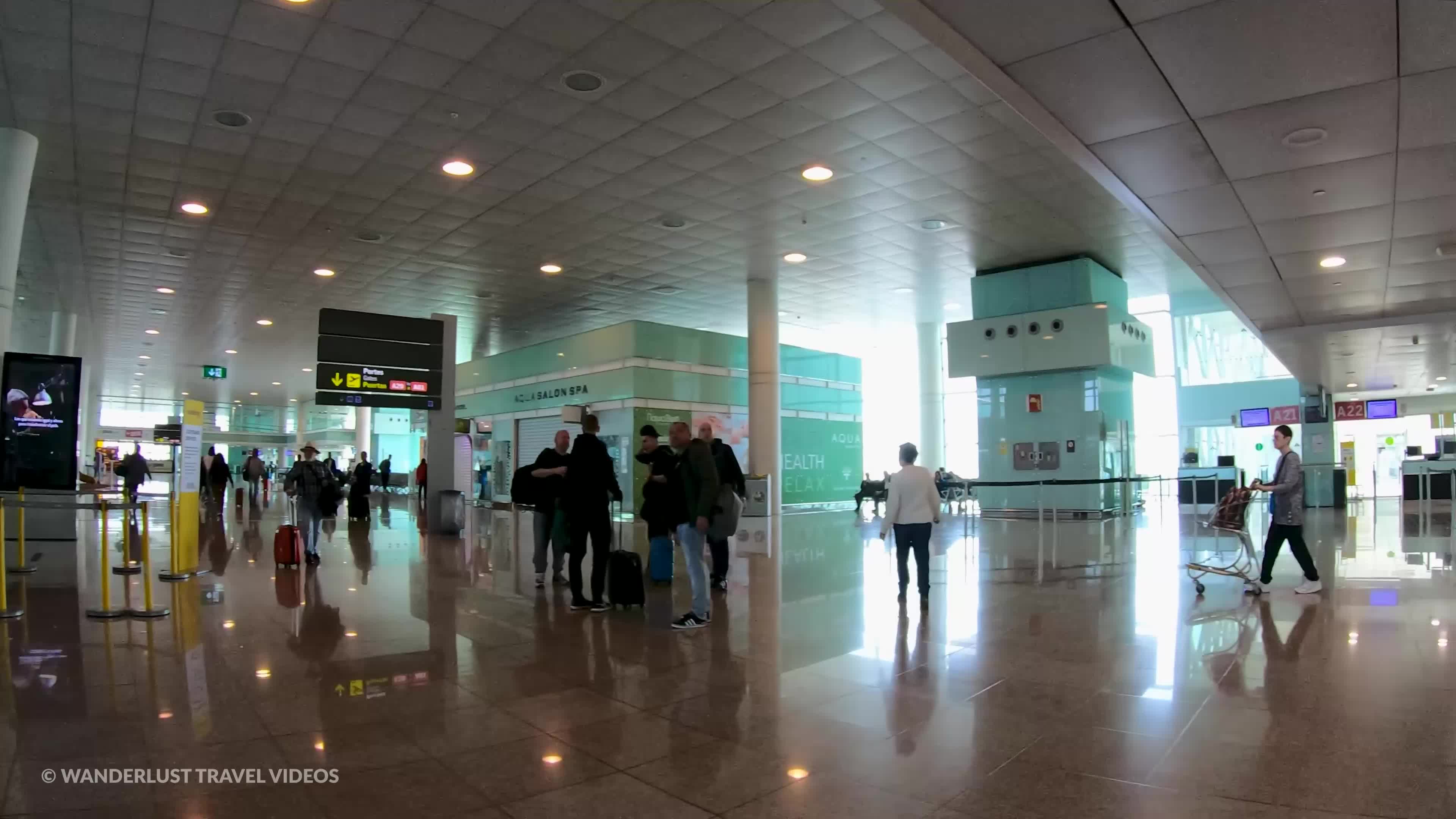 Barcelona Airport Terminal 1 (BCN) – International Terminal Walking ...