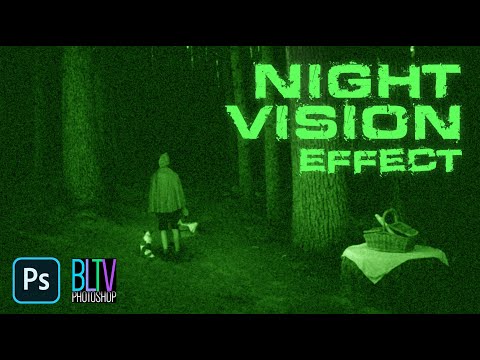 Photoshop: How to Quickly Create the NIGHT VISION Effect!