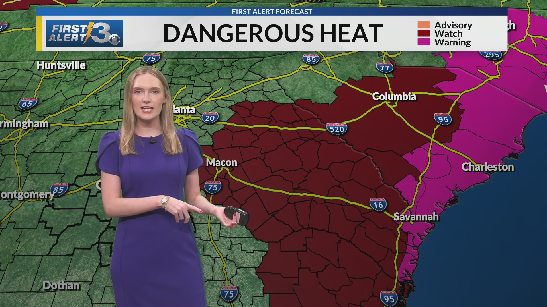 Kaylee Barbee Saturday Evening Weather