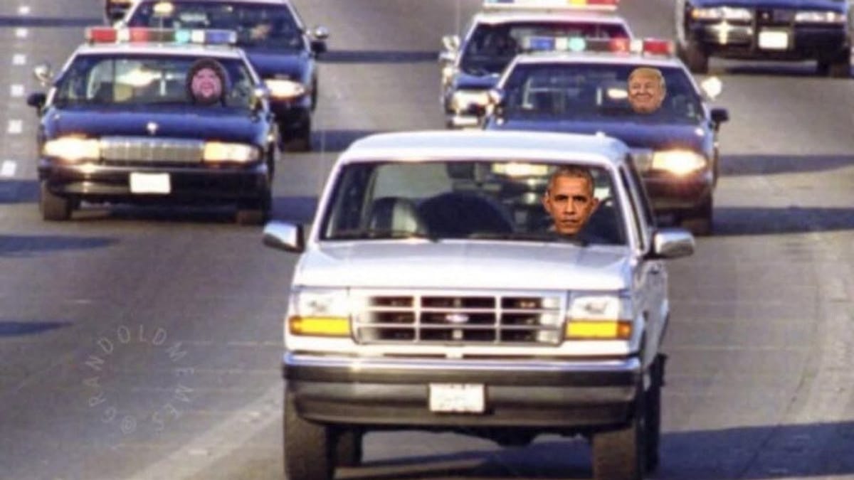 Obama als O.J. Simpson: Trump teilt bizarres Meme