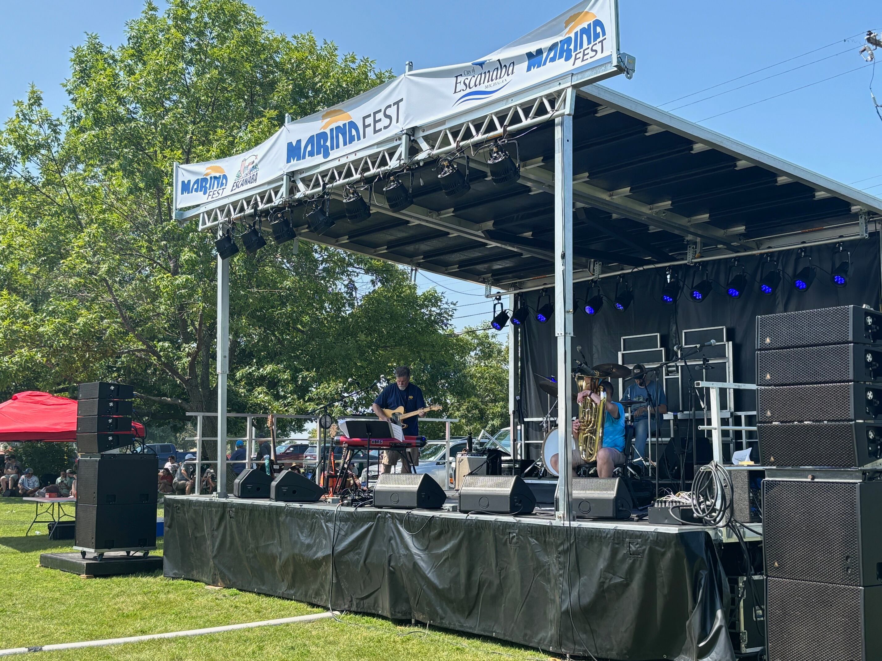 New stage brings good vibes to annual Marina Fest in Escanaba