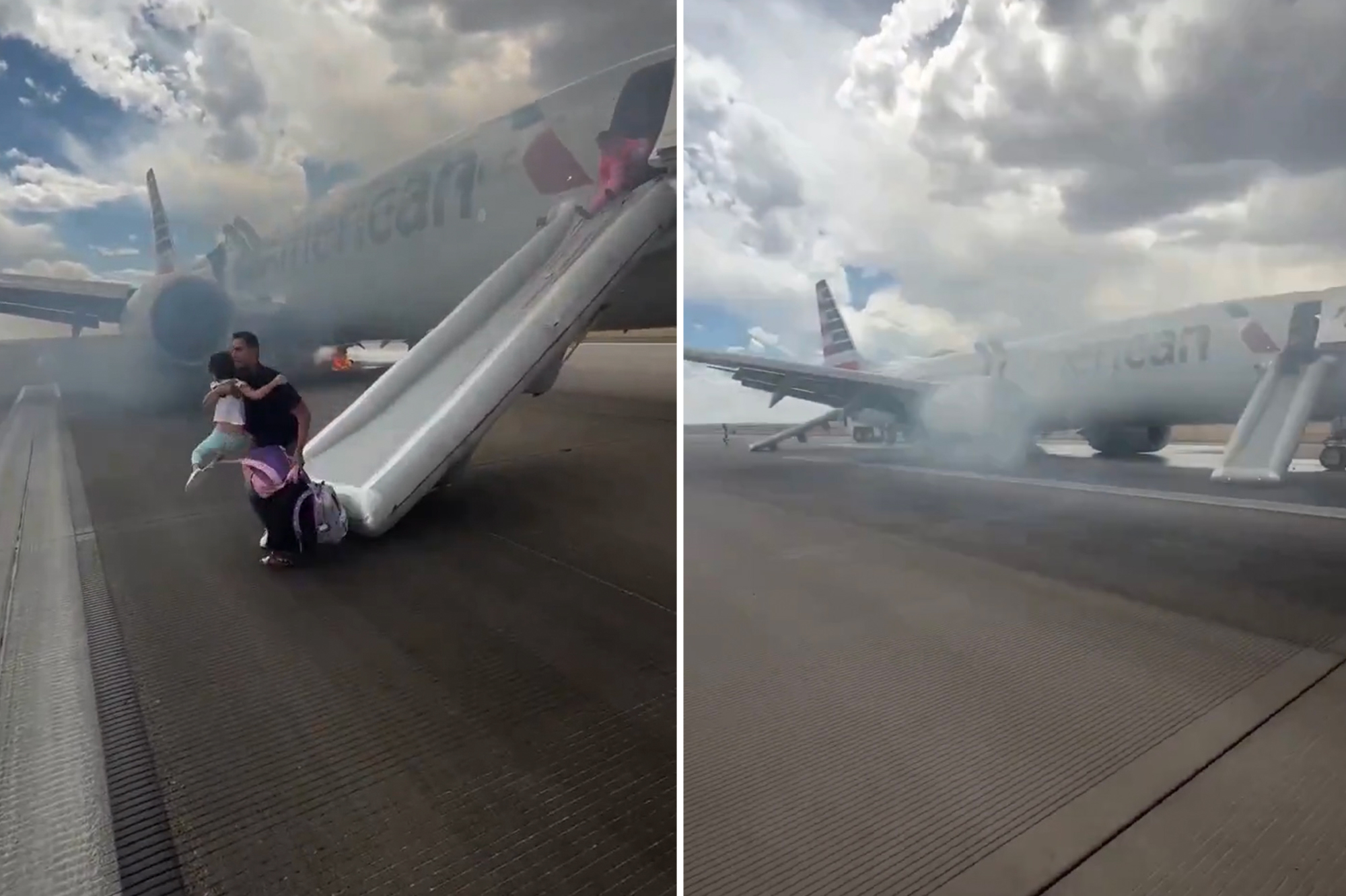 American Airlines flight engulfed in ‘a lot of smoke, fire,’ causing ...