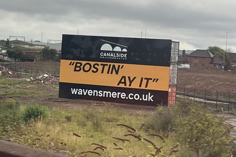 Reason why huge 'Bostin' Ay it' sign has appeared next to Midlands ...