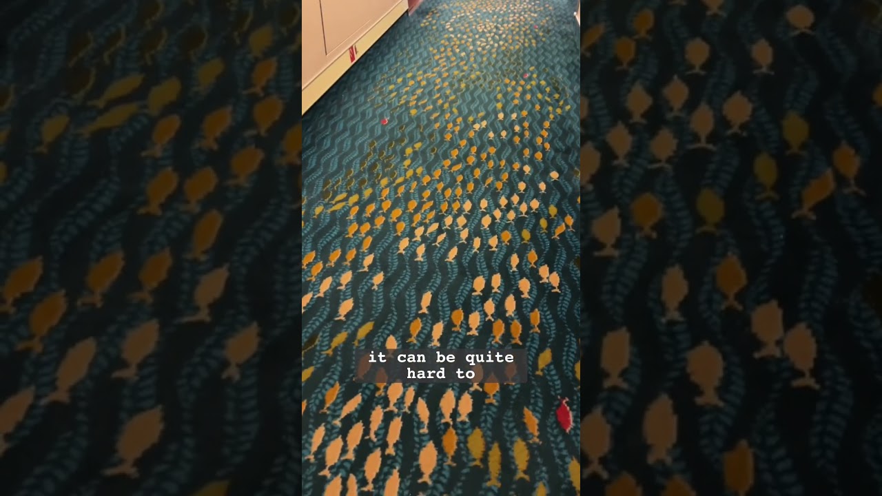 This cruise ship carpet has a hidden meaning. ⚓️🛳️