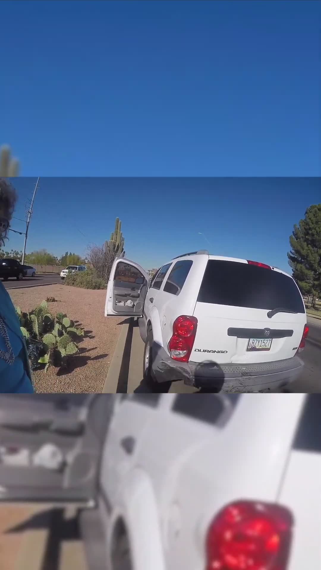 We witnessed a huge car collision and barely survived