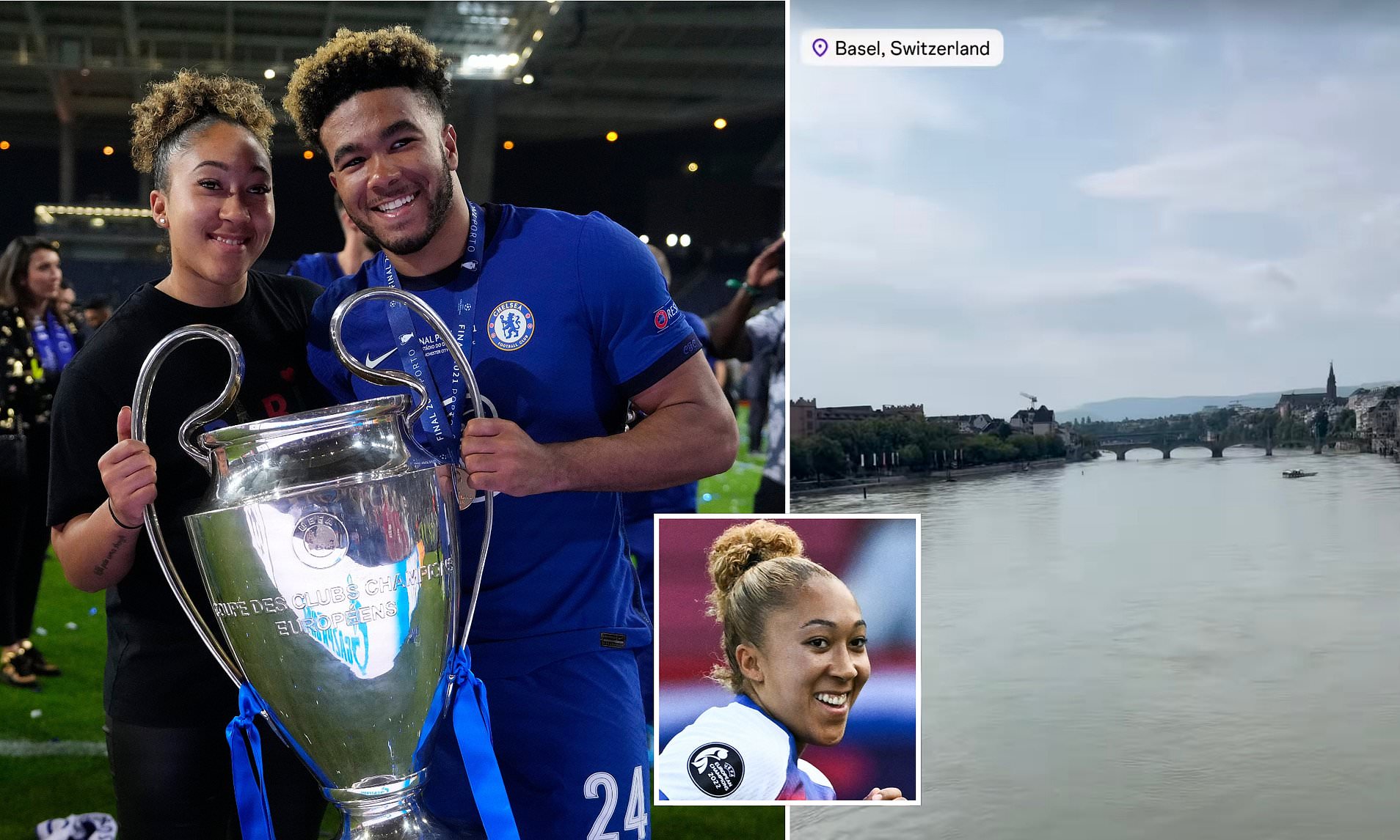 Chelsea's Reece James lands in Basel to cheer on Lioness sister Lauren ...