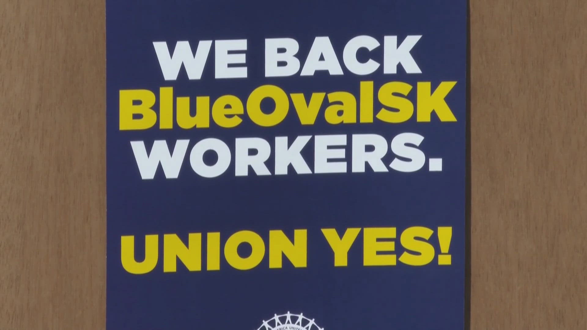 Blue-Oval S-K employees rally for a fair contract