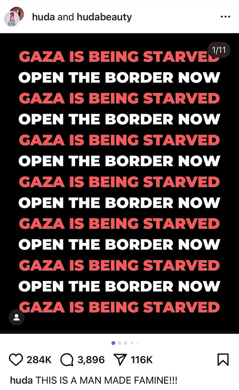 Huda Beauty to donate 100% of campaign proceeds to medical aid in Gaza