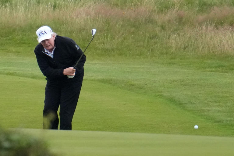 Trump's 'working trip' to Scotland includes opening a new golf course