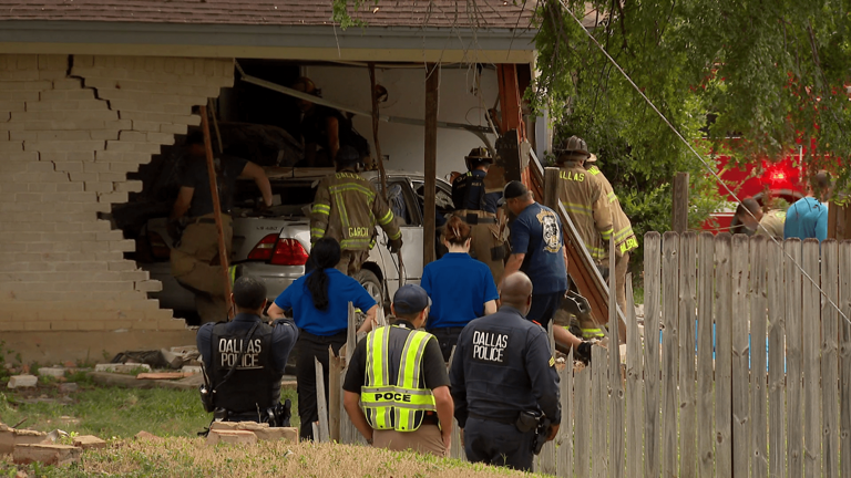 1 dead, 1 critically injured after car crashes into 2 Dallas homes ...