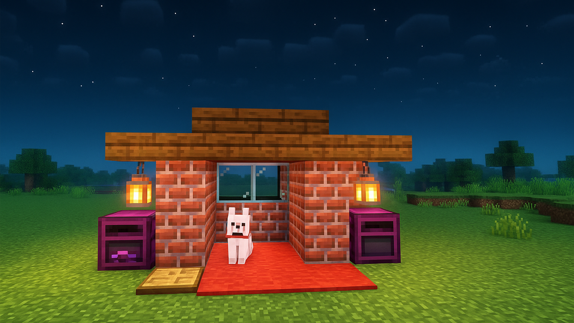 How To Build A Dog House In Minecraft | Small Pet Shelter Design