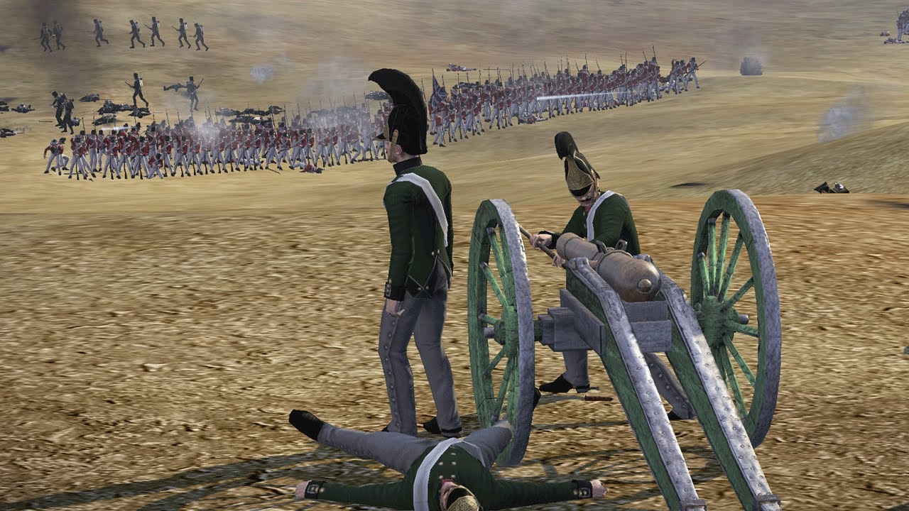 Screaming artillery in a bloody Napoleonic battle