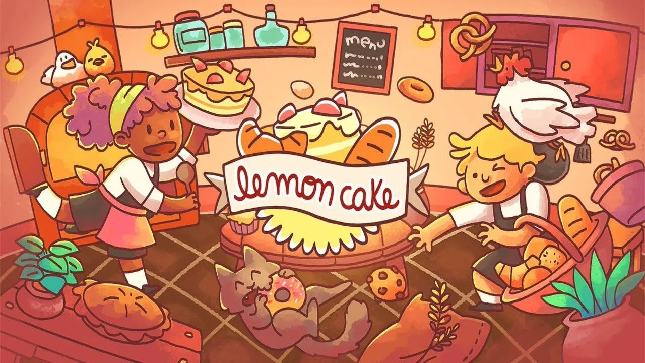 Bake With Ghosts in the Wholesome Cooking Game Lemon Cake