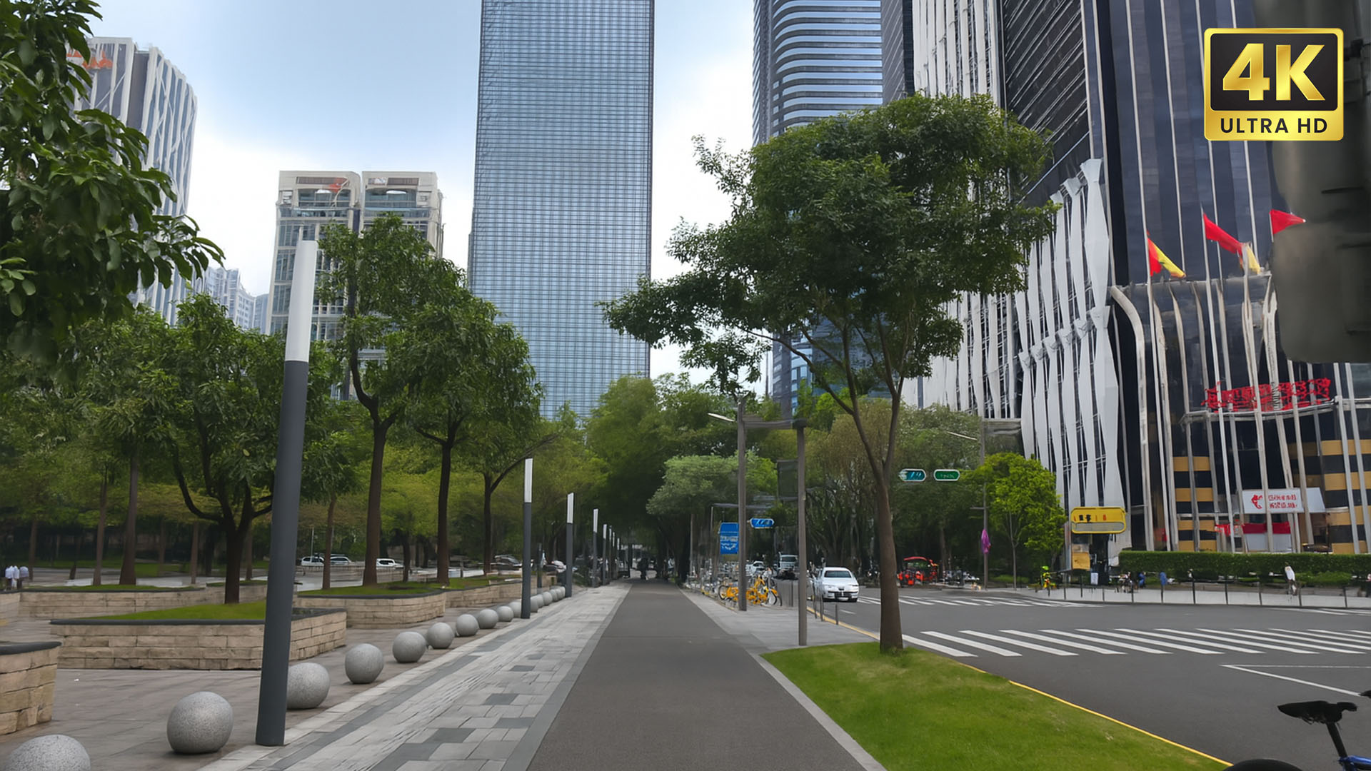 Experiencia caminando por el centro de Shenzhen, China en 4K