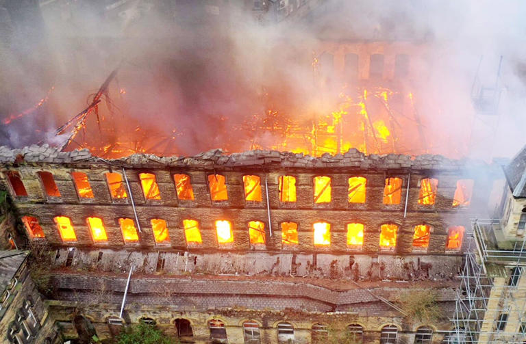 Dalton Mills fire: another huge blaze at Peaky Blinders textile mill in ...