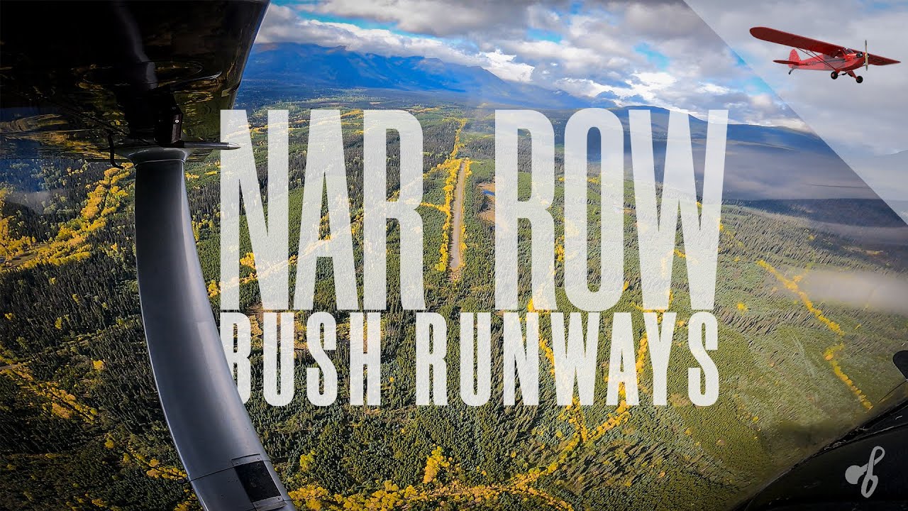 Bush flying a 206 into a narrow bush runway in the mountains of ...