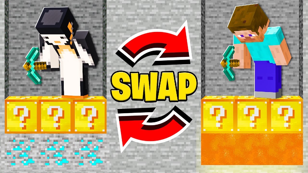 Creative Trap Building Using Lucky Blocks in Minecraft