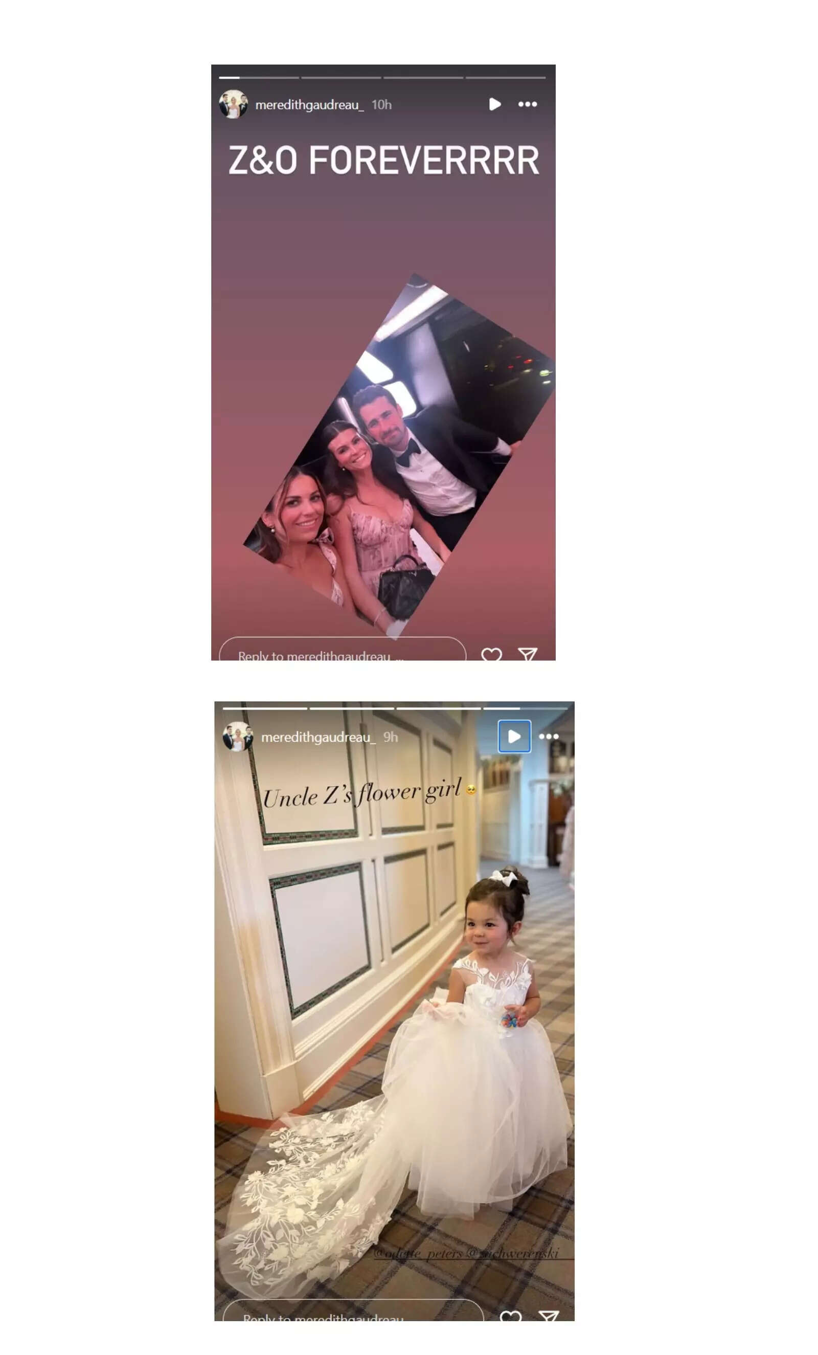 Johnny Gaudreau’s daughter Noa Shines in white as a flower girl at Zach ...