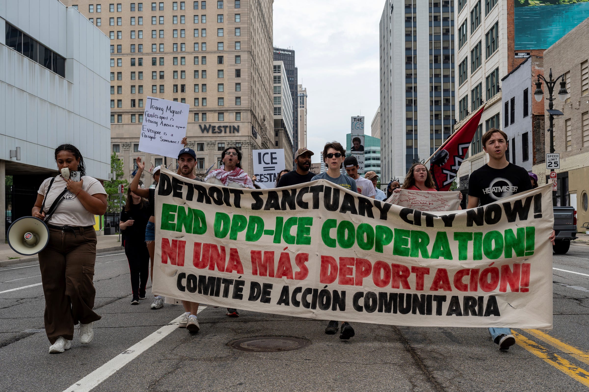 Detroit ‘Families First’ rallies protest Trump immigration crackdowns ...