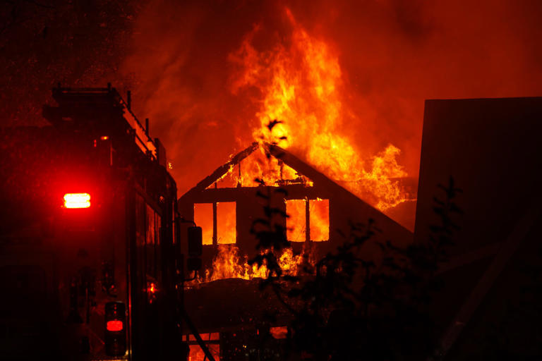 No injuries after lightning strike causes second-alarm fire in large ...