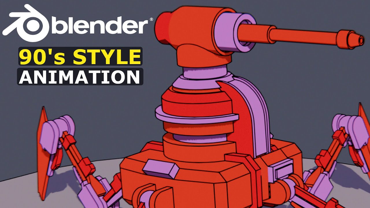 Blender 90's Style Robot Animation | Part 2