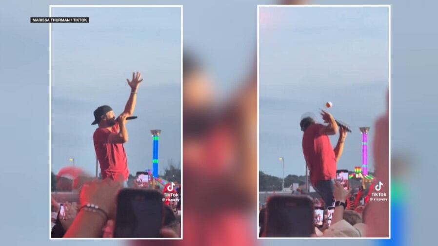 Luke Bryan struck by object near end of North Dakota State Fair concert