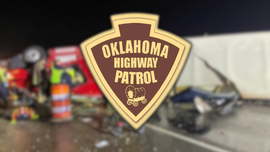 Wreck near Guymon leads to car fire with 2 people inside on Saturday