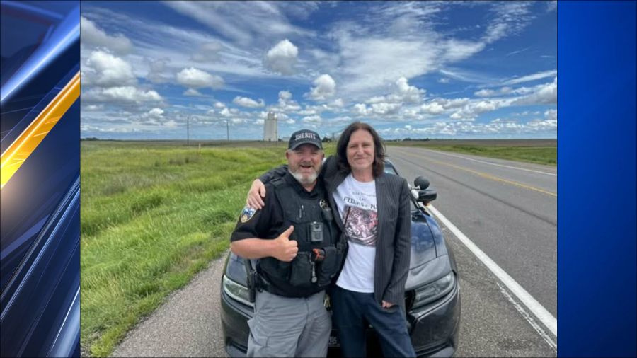 Kansas deputies pull over 80s rock star en route to show