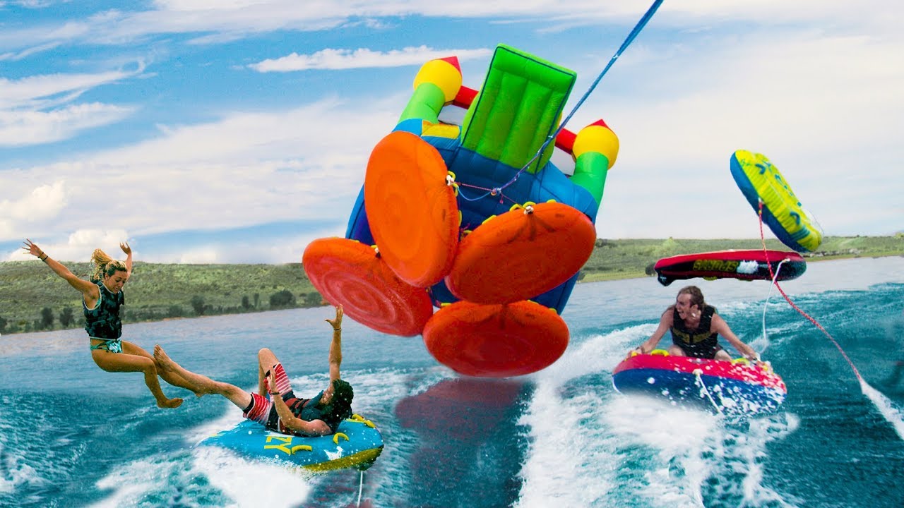 Bouncy House Tube Battle