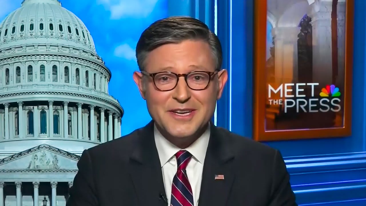 'Not my lane': Watch Mike Johnson squirm out of question on Ghislaine ...