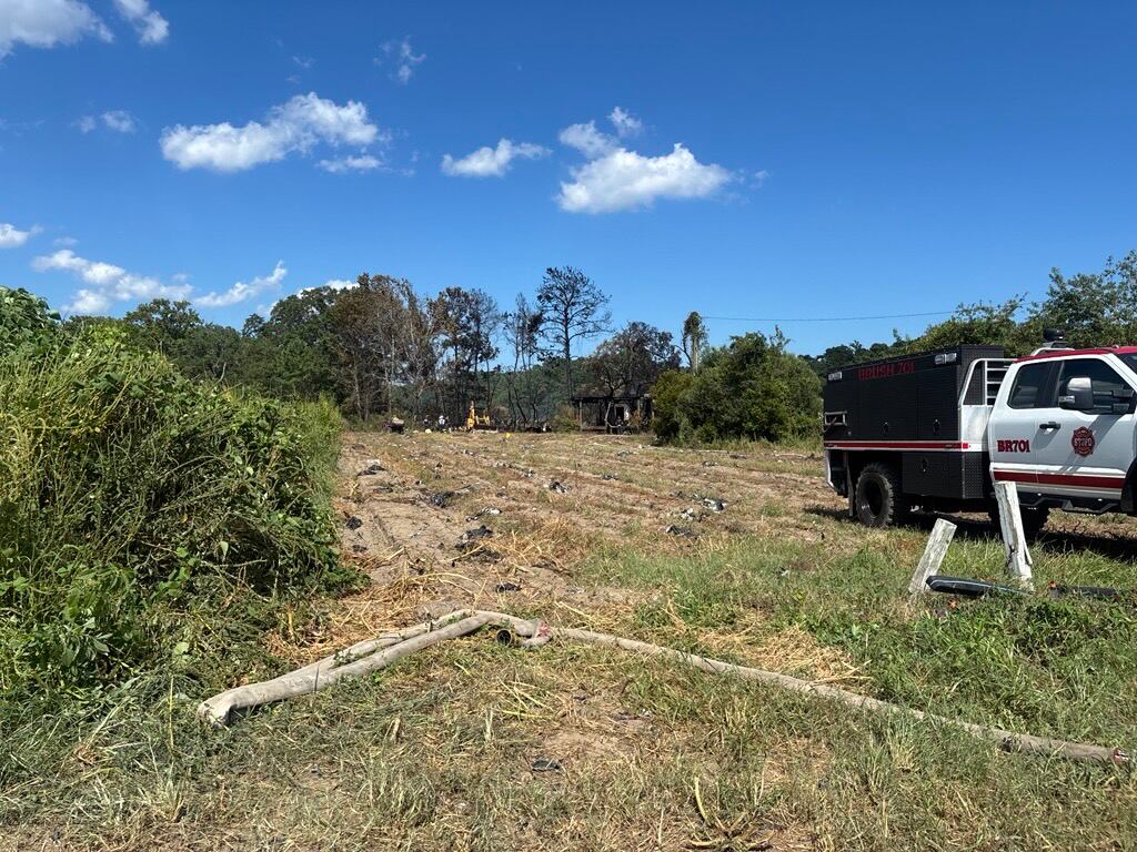 Several fire crews battle a Johns Island structure fire
