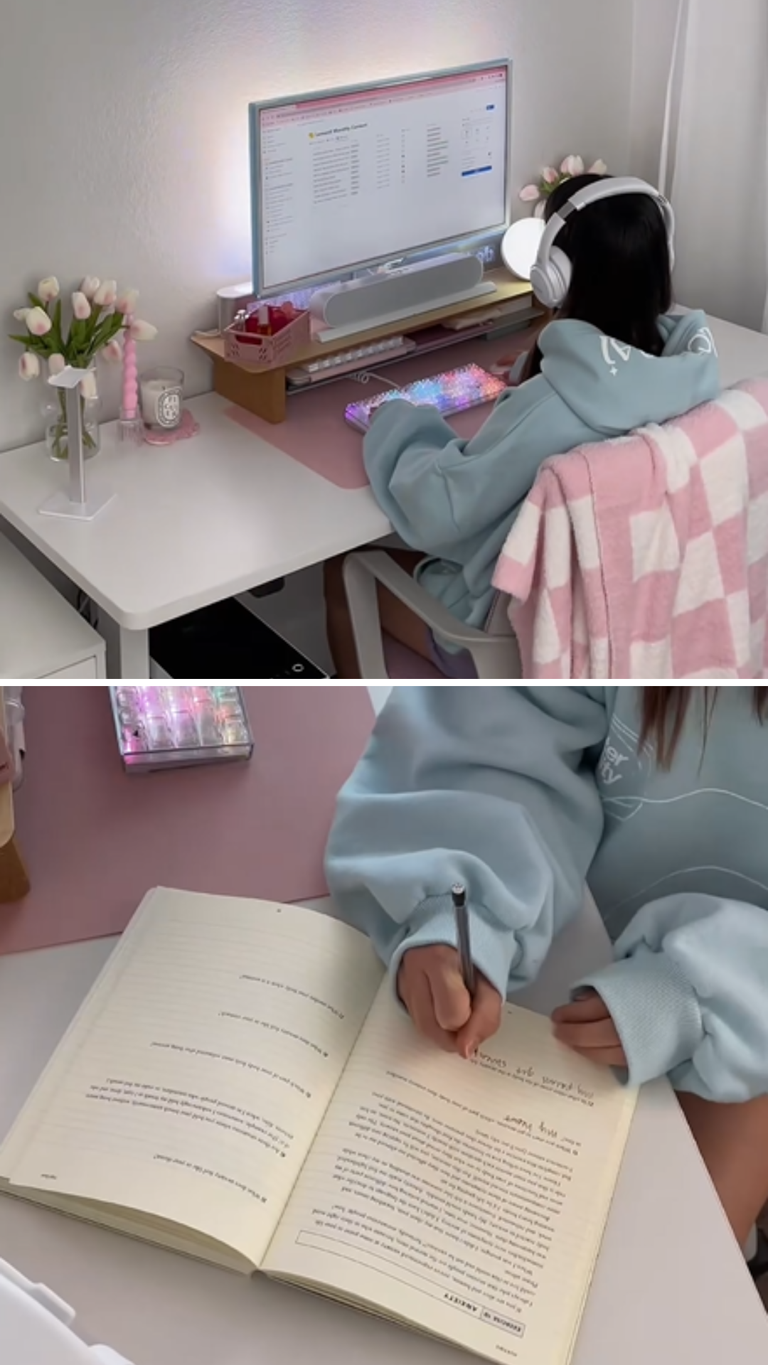 Relaxing Workday at Home — Cozy Workspace & Calm Atmosphere